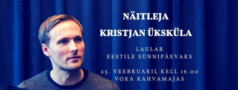 TOILA VALLA LEHT: Kristjan Üksküla Voka Rahvamajas EV100