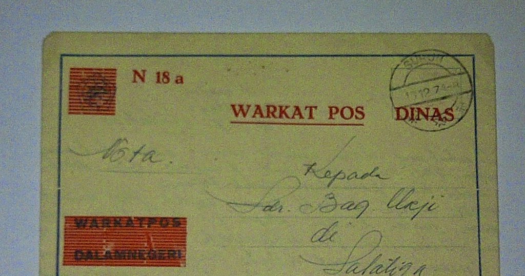 Koleksi Antik Anggoro Solo: Warkat Pos