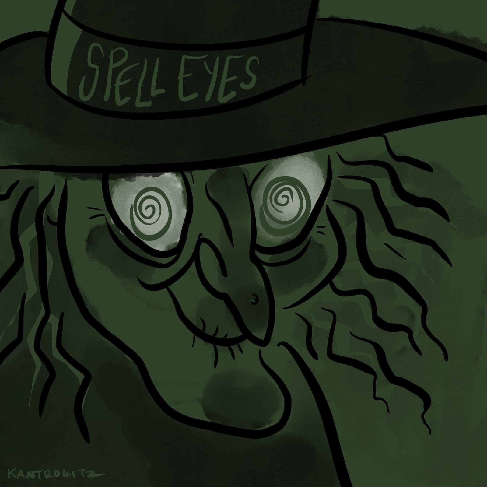 David Kantrowitz - Art Blog: Random Word Drawings - spell / eyes