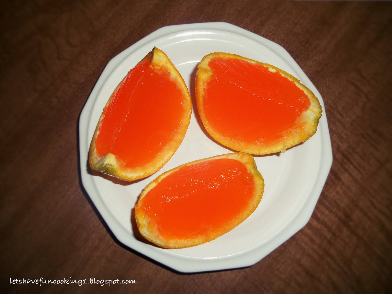 Let's Have Fun Cooking!: Jello (Gelatin) Orange Slices