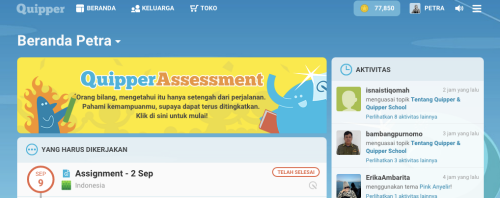 Panduan Cara Menggunakan Tes Penilaian Quipper School | wirahadie.com