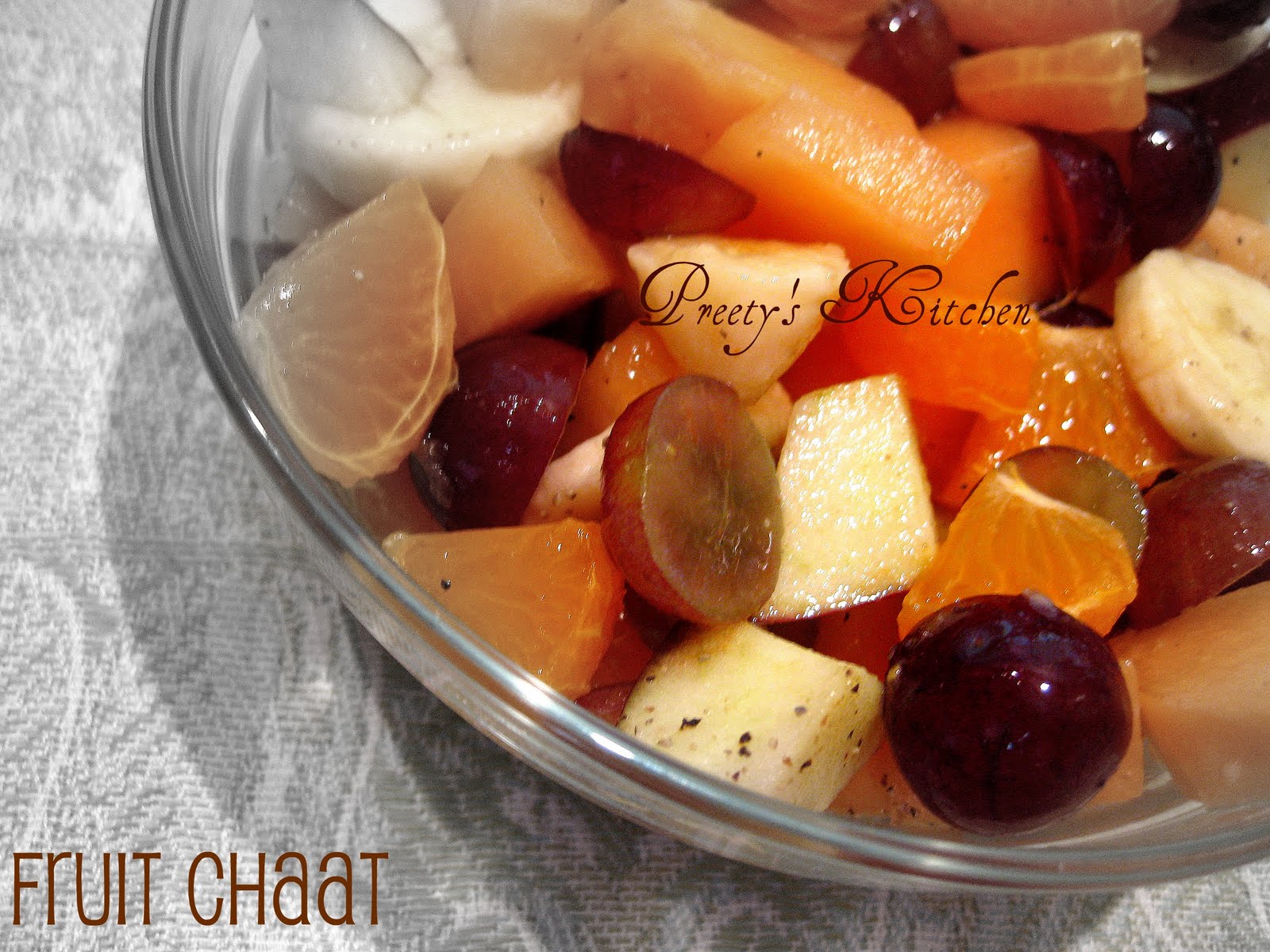 Preety's Kitchen: Fruit Chaat (Spiced Fruit Salad)