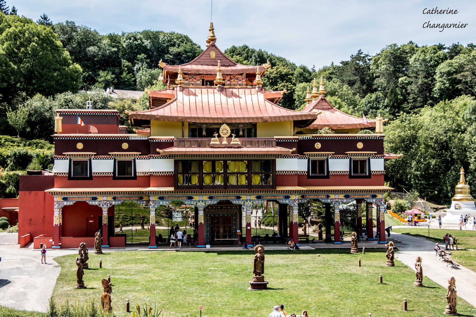 catherine changarnier photos: quel moment privilégié ! temple lerab ling