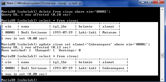 Cara Membuat Tabel, Menambahkan, Merubah dan Menghapus data di MySQL ...