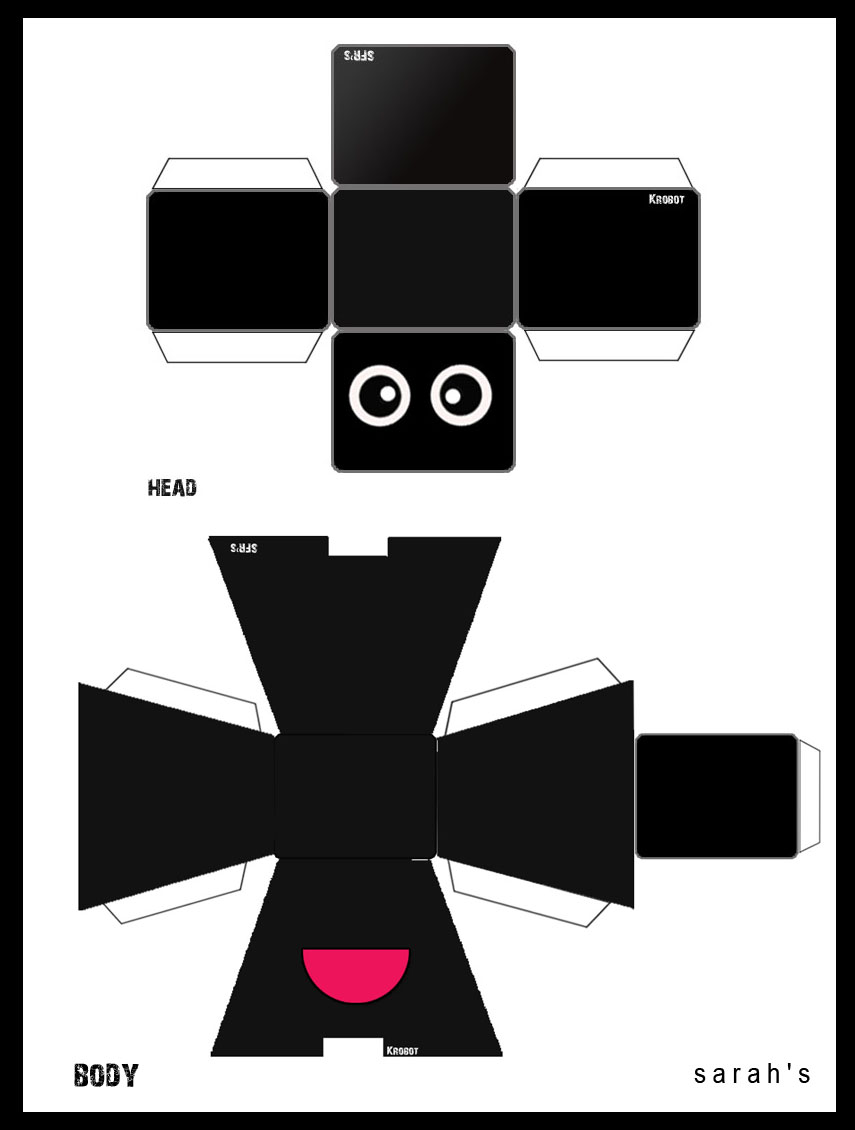 Pola Papercraft | Tinta Biru