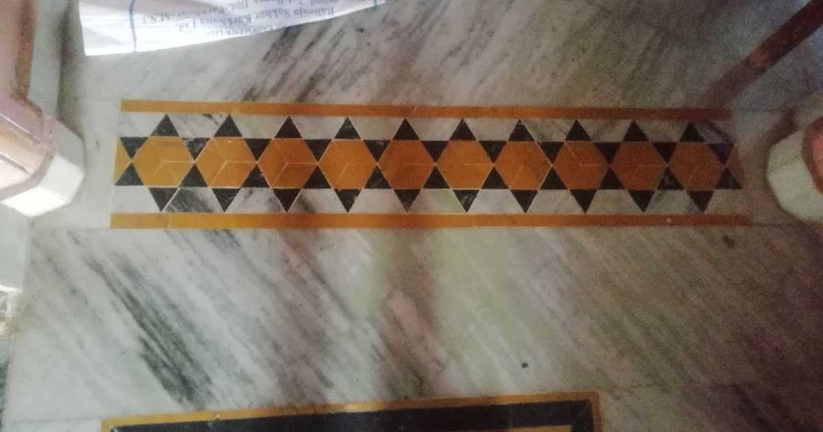 Marble flooring border patti design door mat