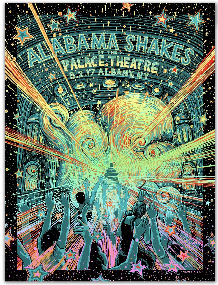 INSIDE THE ROCK POSTER FRAME BLOG: James Eads Jerry Garcia Red Rocks ...