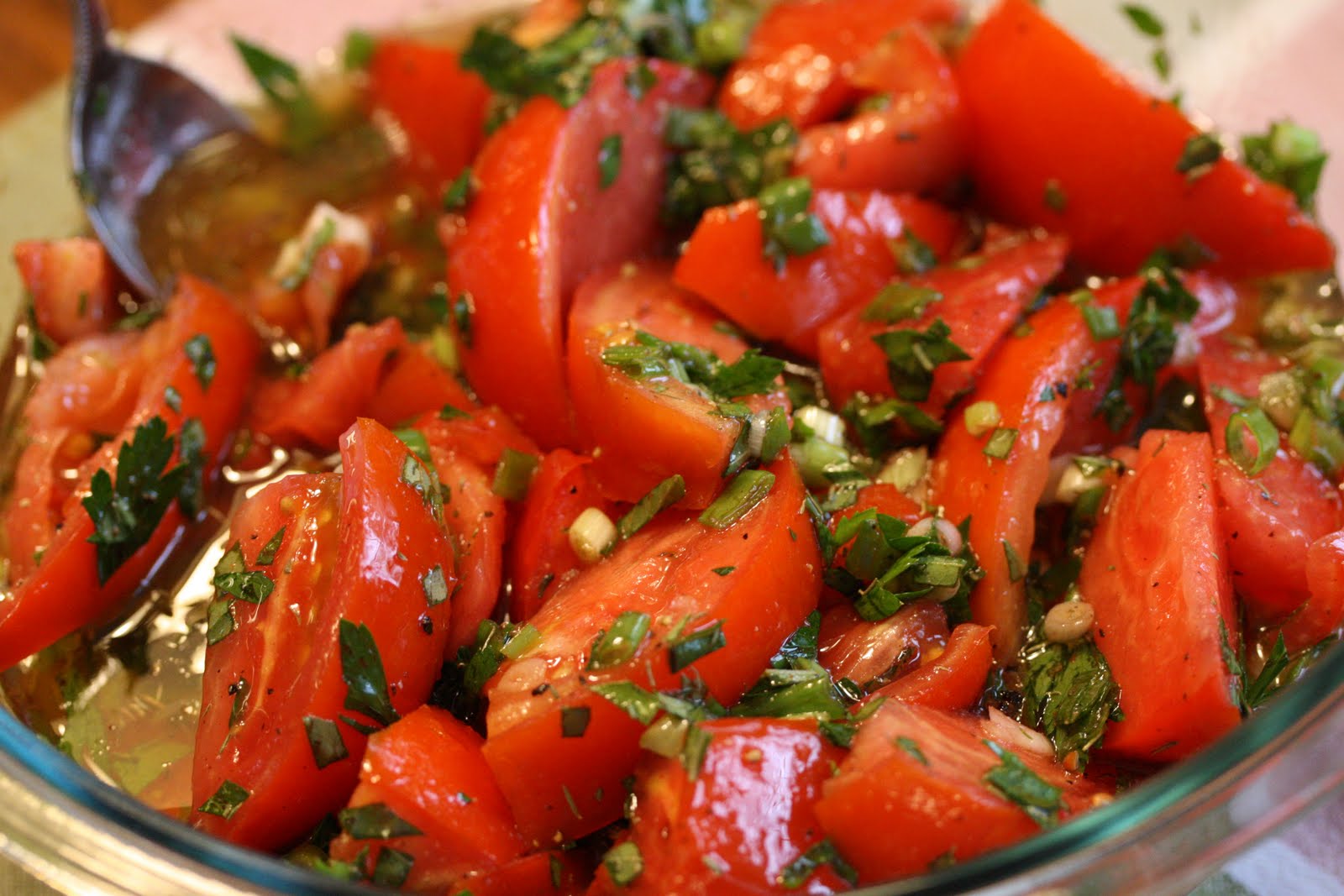 Marinated Tomatoes ~ Garden to Table - Saving Room for Dessert