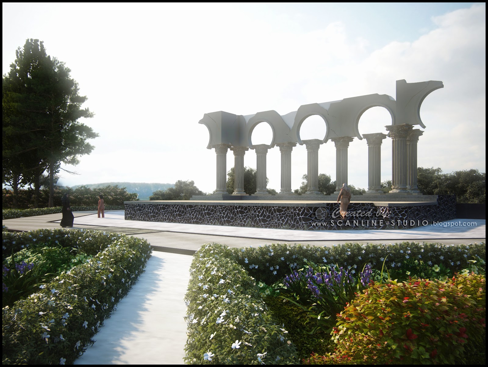 Scanline Art Gallery: DESAIN TAMAN RTH GUNUNG KIDUL