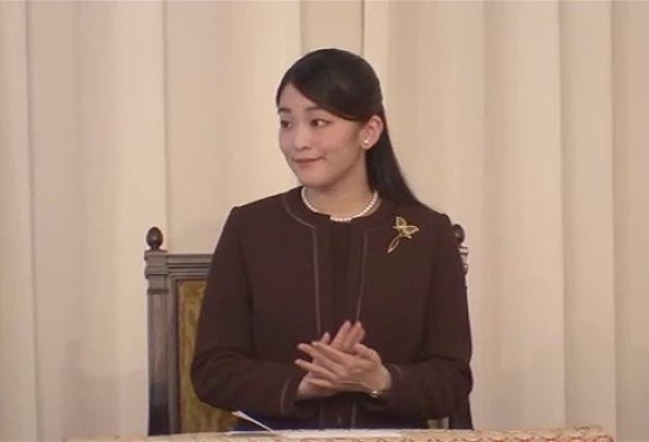 Princess Mako attended an award ceremony in Tokyo