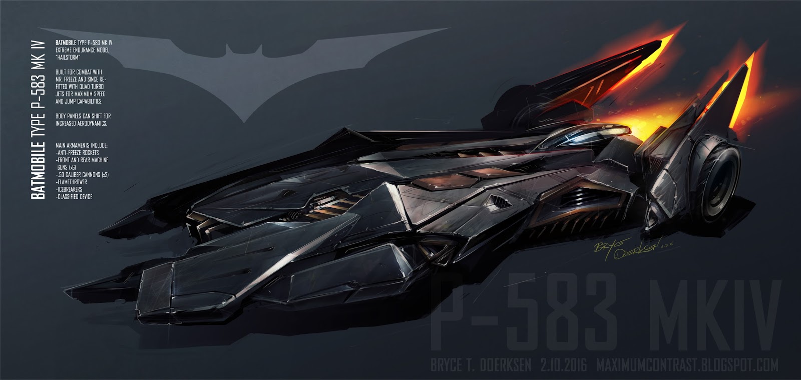 MAXIMUM CONTRAST: Batmobile Concept