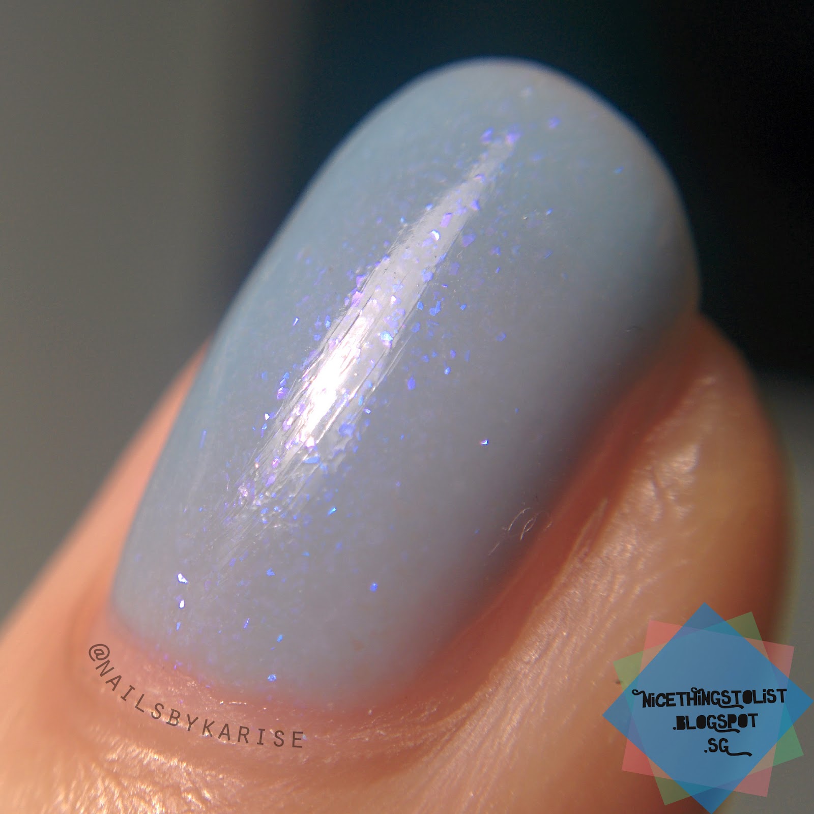 Chloe and Bella - Azure Swatch and Review - Nice Things To List