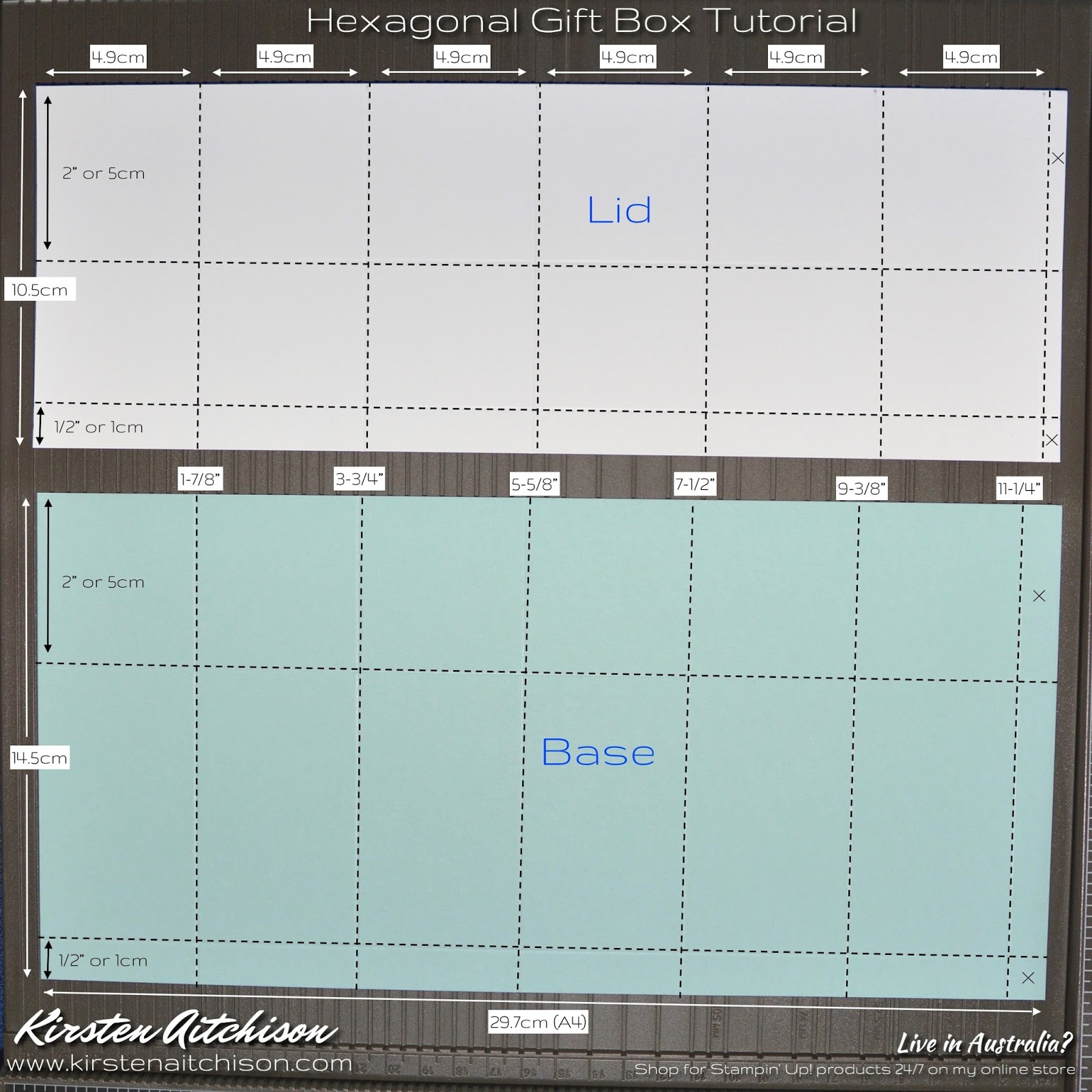 Kirsten Aitchison: Handmade with Love: Hexagonal Gift Box Tutorial