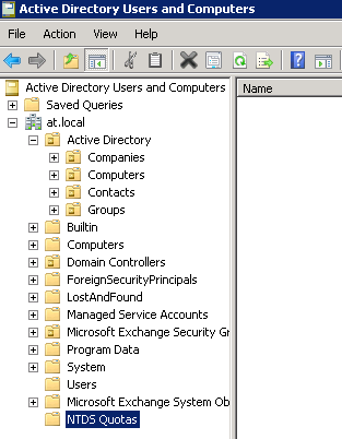 Clint Boessen's Blog: What is the NTDS Quotas container in Active ...