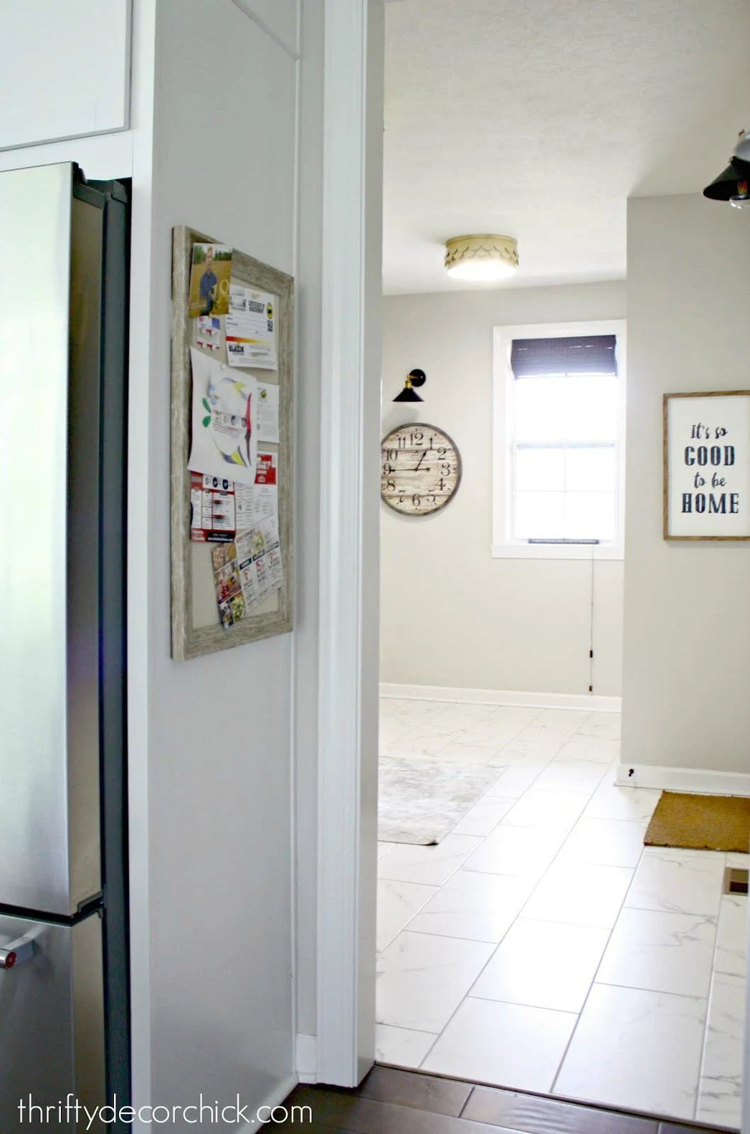 How to Add Cutting Board Storage to Side of Fridge | Thrifty Decor ...