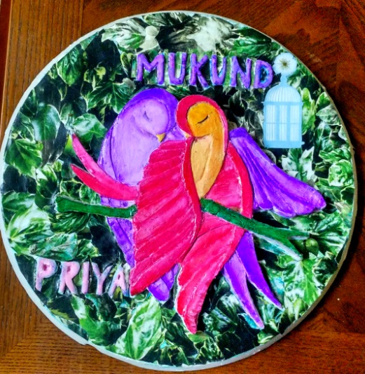 Nakshathra Designz: Decoupage on POP Carving- DT post by Blessy Priya