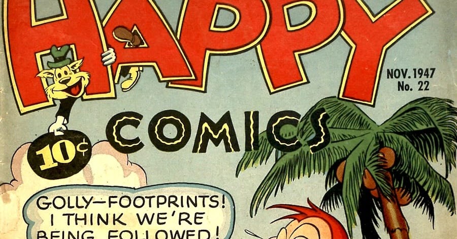 Happy Comics #22 - Frank Frazetta art - Pencil Ink