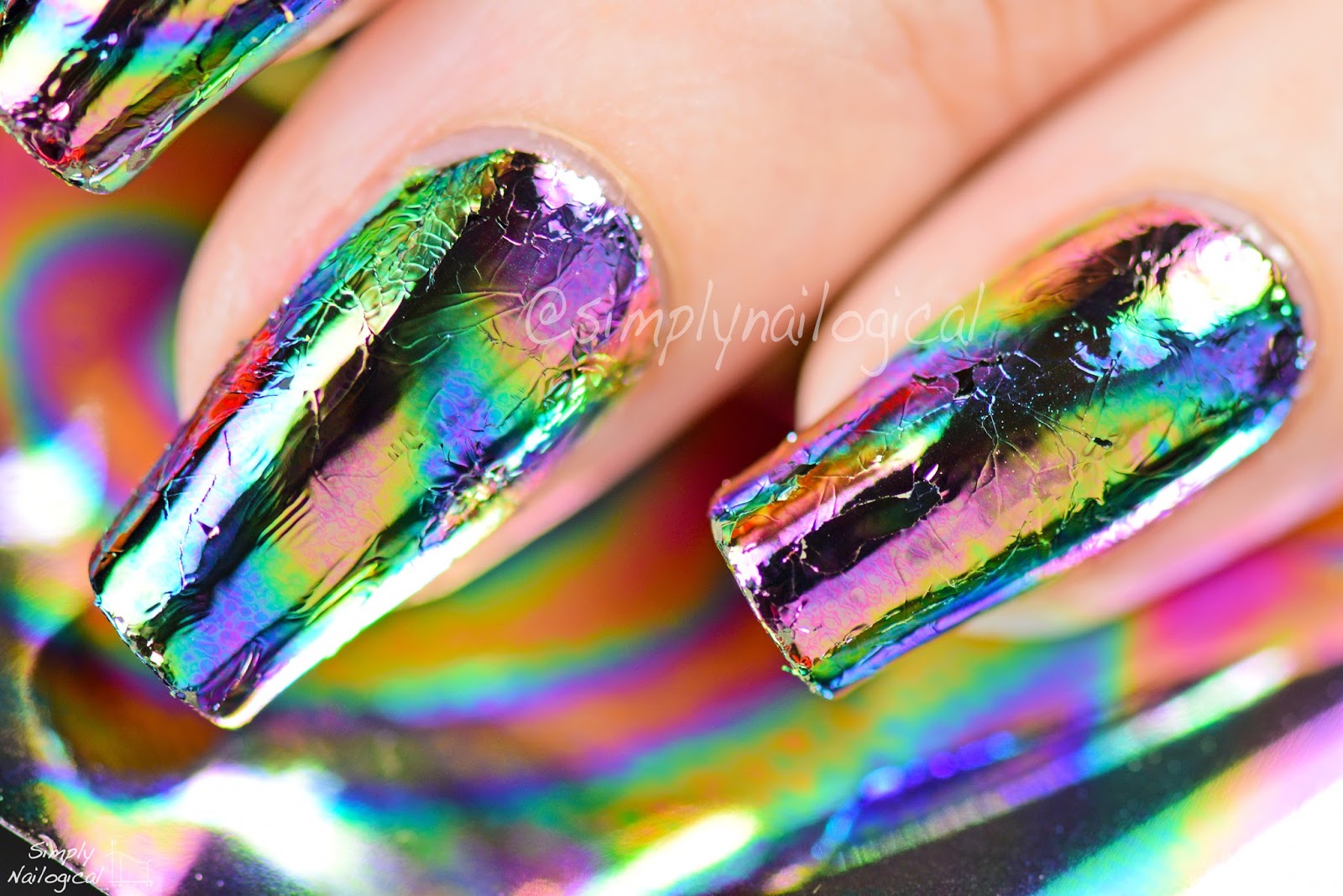 Simply Nailogical: Oil spill / oil slick nails