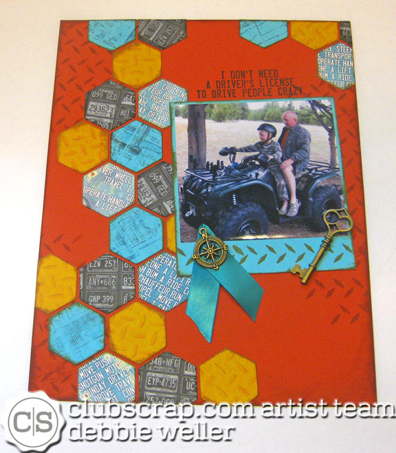 DebDuzScrappin: Clubscrap "Creative license" Blog Hop