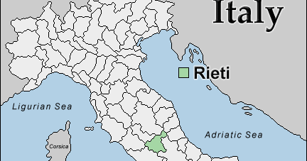 Rieti Project: Rieti Map