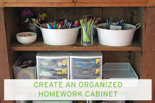 Organizing Ideas For The Weekend: Organizing School Supplies | From ...