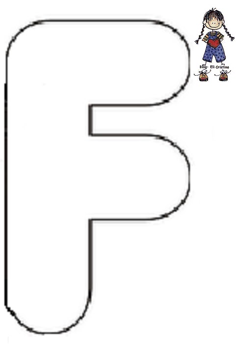 Letter F Moldes De Letras Letras Do Alfabeto Alfabeto | Images and ...