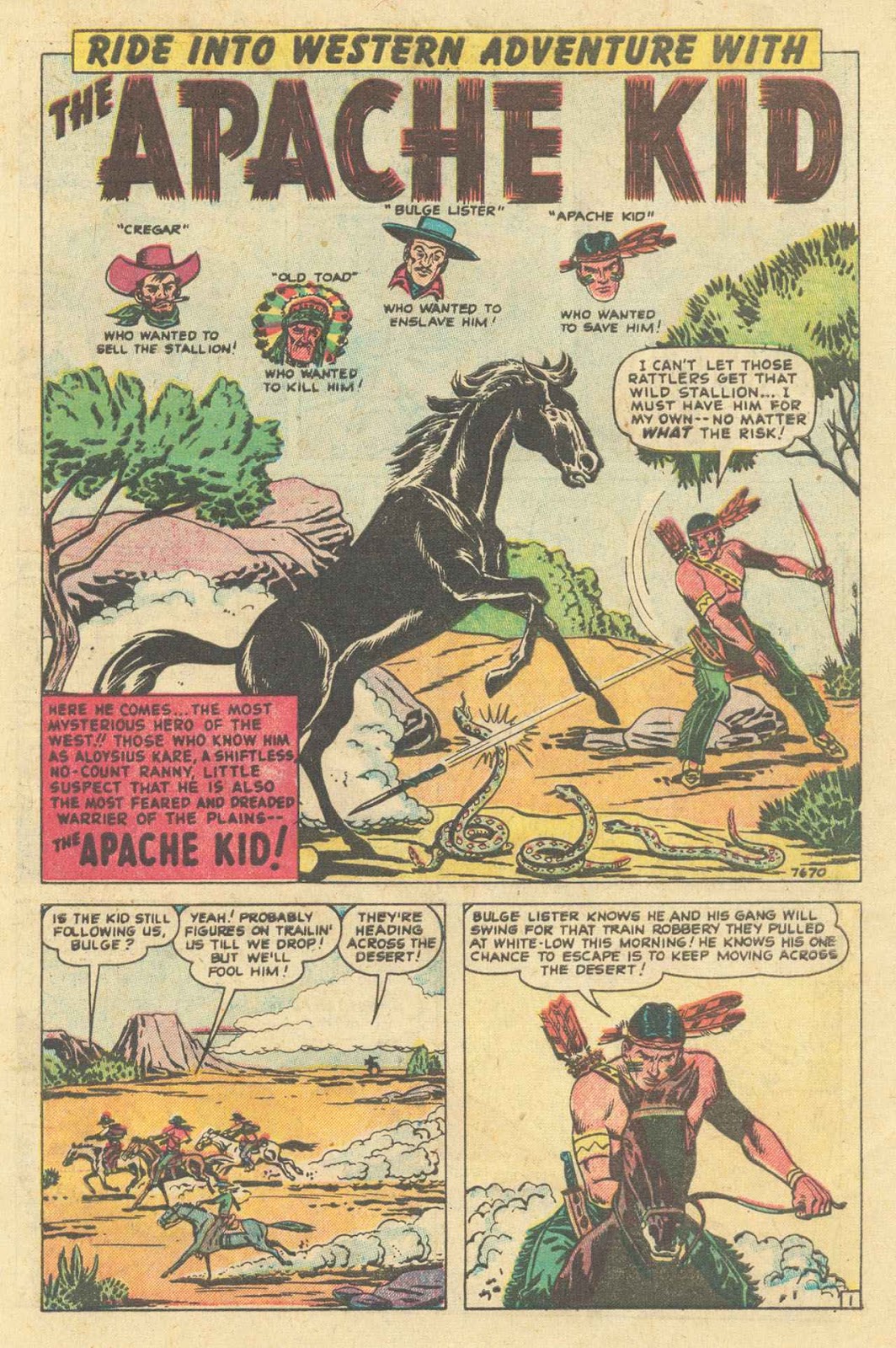 Old-fashioned Comics: Apache Kid #01[#53] – #19 Marvel [Complete Series]