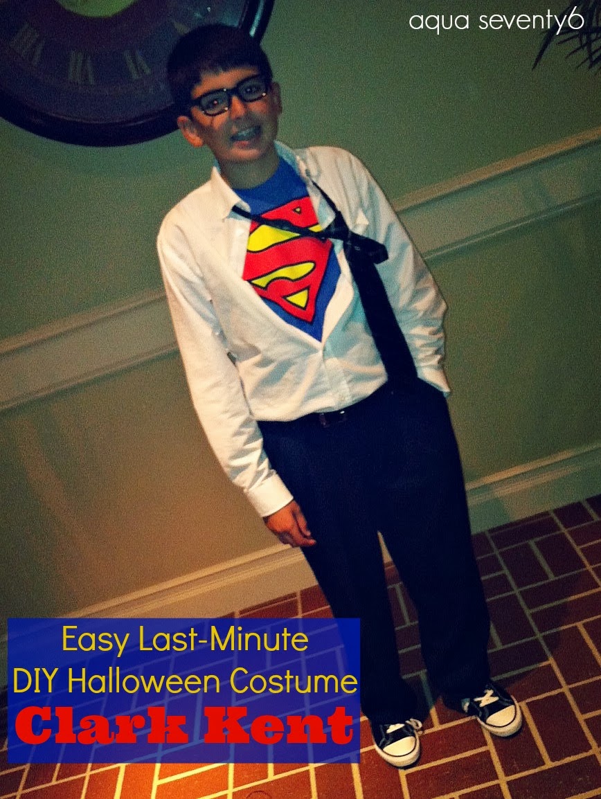 Aqua Seventy6: Easy Last-Minute Halloween Costume: Clark Kent
