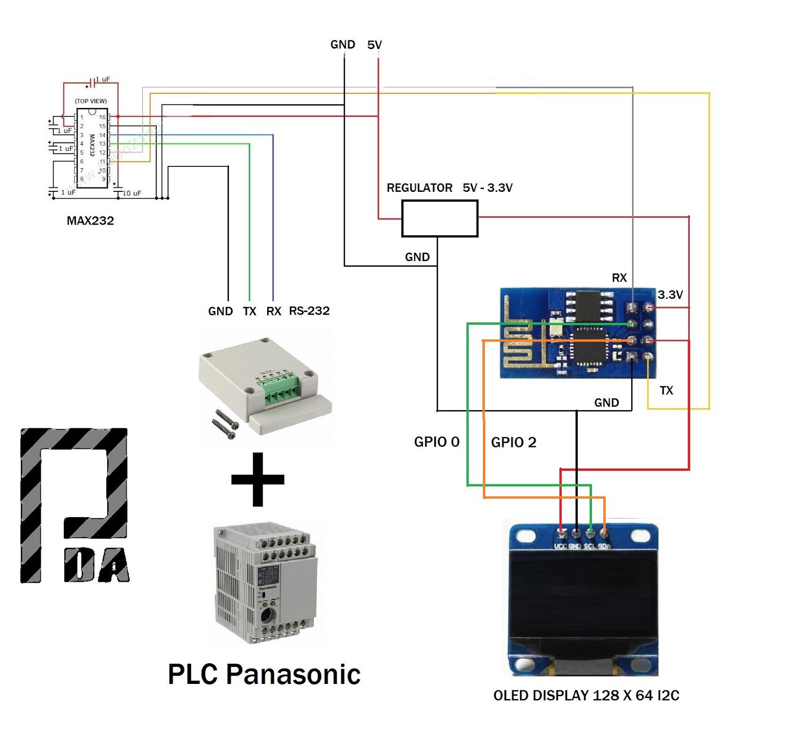 ESP8266 Scada SVG Modbus RTU Display Oled PLC Panasonic FPX C14R ... ESP8266 Scada SVG Modbus RTU Display Oled PLC Panasonic FPX C14R ...