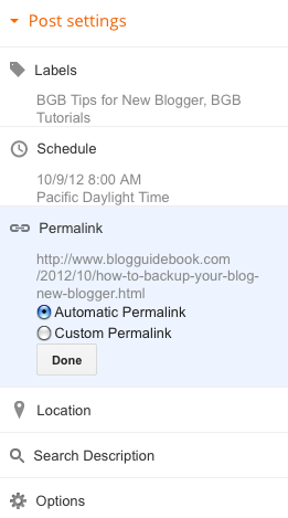Blog Guidebook: How To Find The Post URL or Permalink in New Blogger