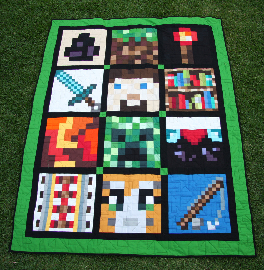 {QUILT} Finally...THE Minecrafty Quilt