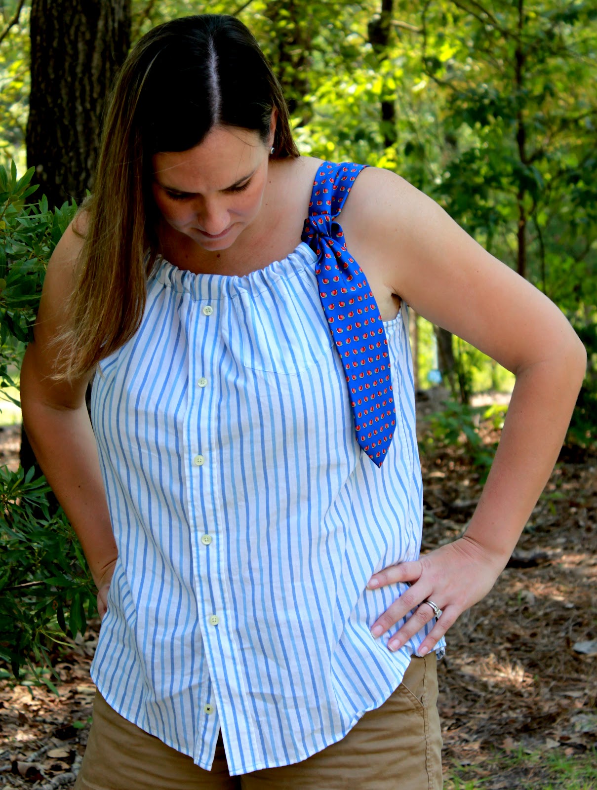Sewing our Sanity: Men's shirt and tie refashion
