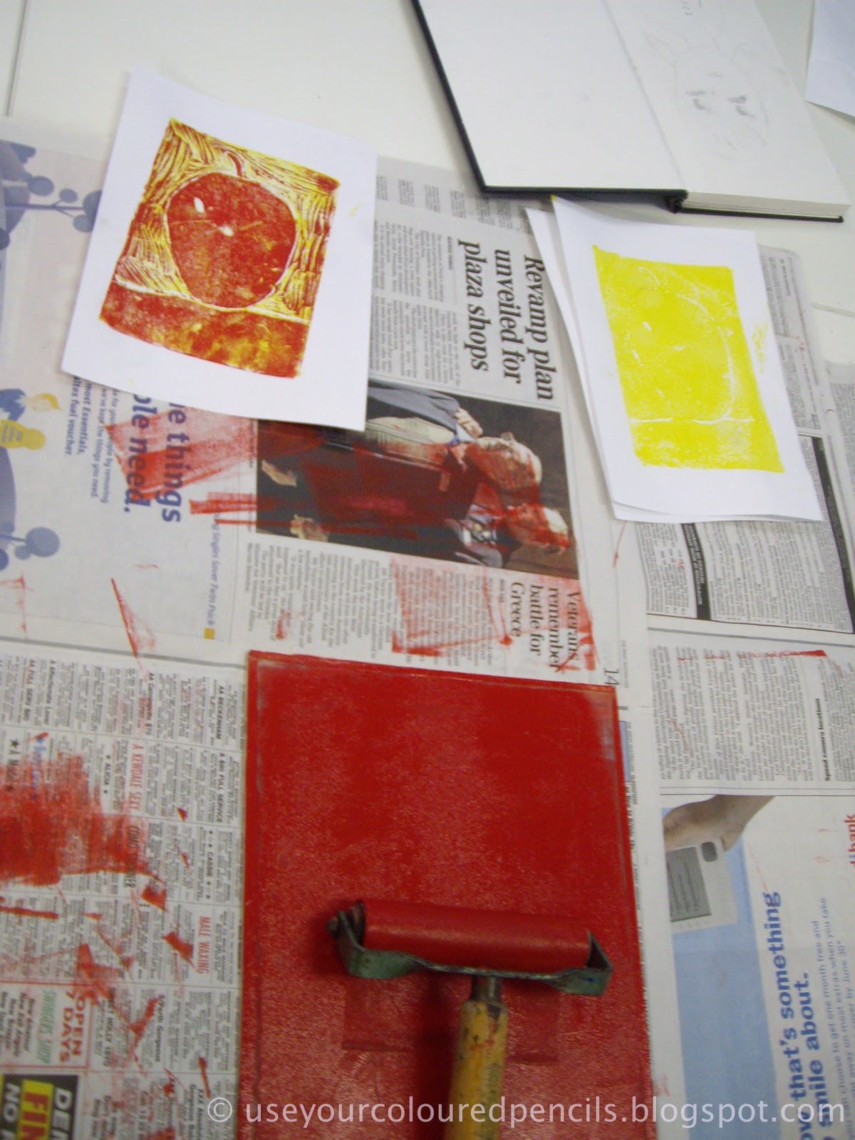 Use Your Coloured Pencils: Foam Reduction Prints