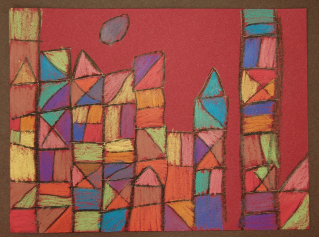 super happy art class: Paul Klee Buildings