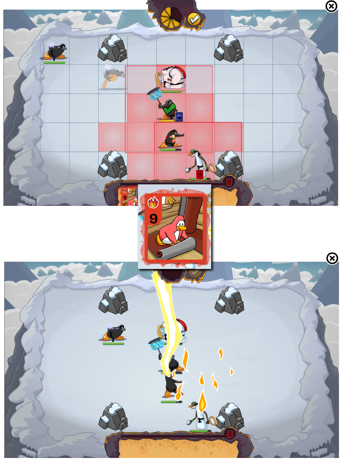 Club penguin 03: caracteristicas card jitsu nieve