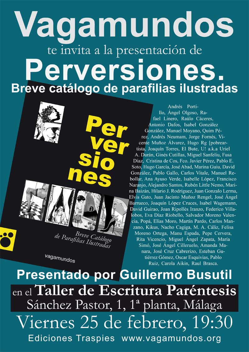Parafilias ilustradas: Presentación de Perversiones en Málaga