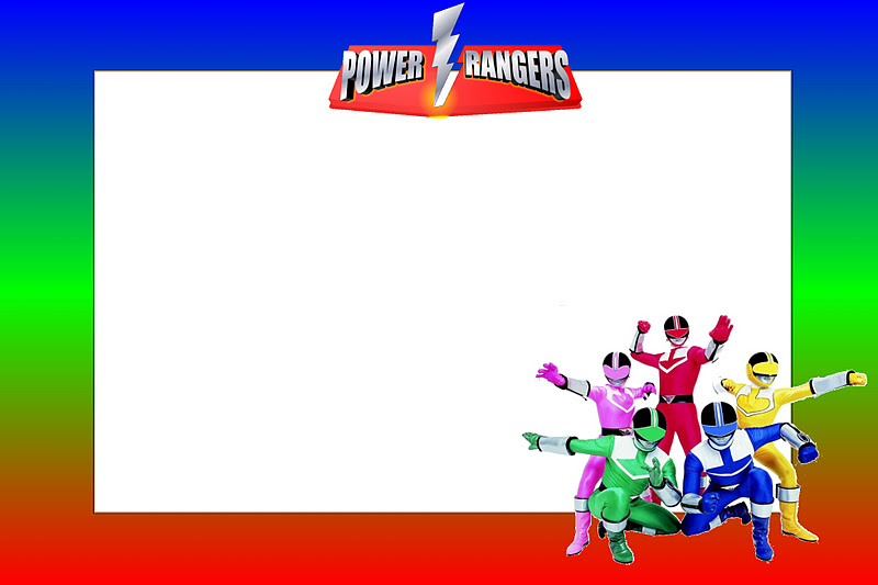 Power Rangers: Free Printable Invitations. - Oh My Fiesta! in english