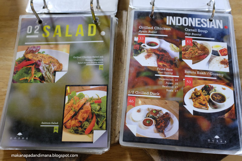 Daftar Menu Gosha Kitchen & Patisserie Bali - Makan apa dan dimana?