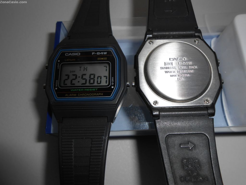 Zona Casio: Comparativa: Casio F-91W VS Casio F-84W