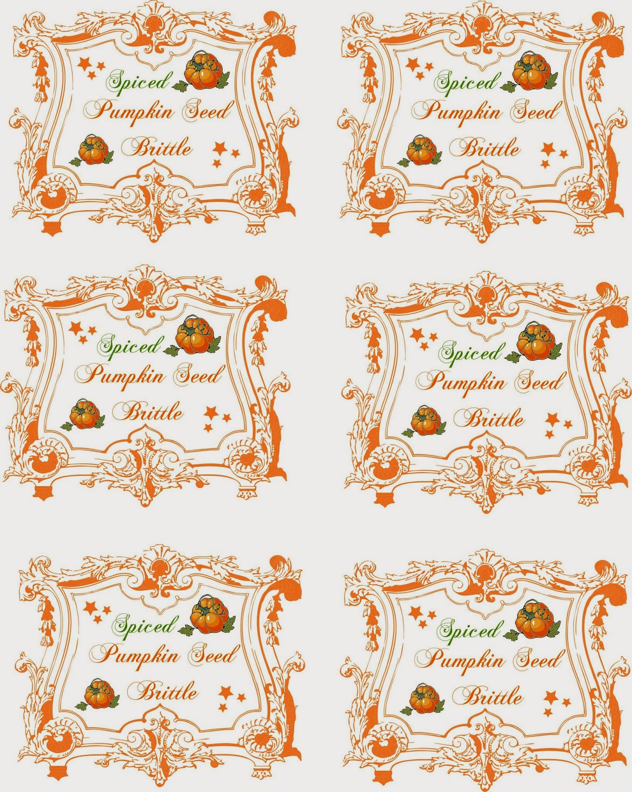 How'd You Do That?: SPICED PUMPKIN SEED BRITTLE + LABELS TO PRINTING