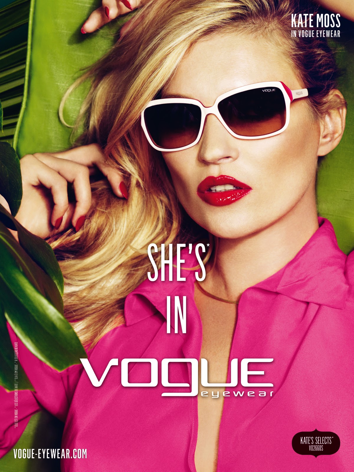 Fashion by Pari: VOGUE EYEWEAR CELEBRATES VALENTINE'S DAG WITH KATE MOSS.