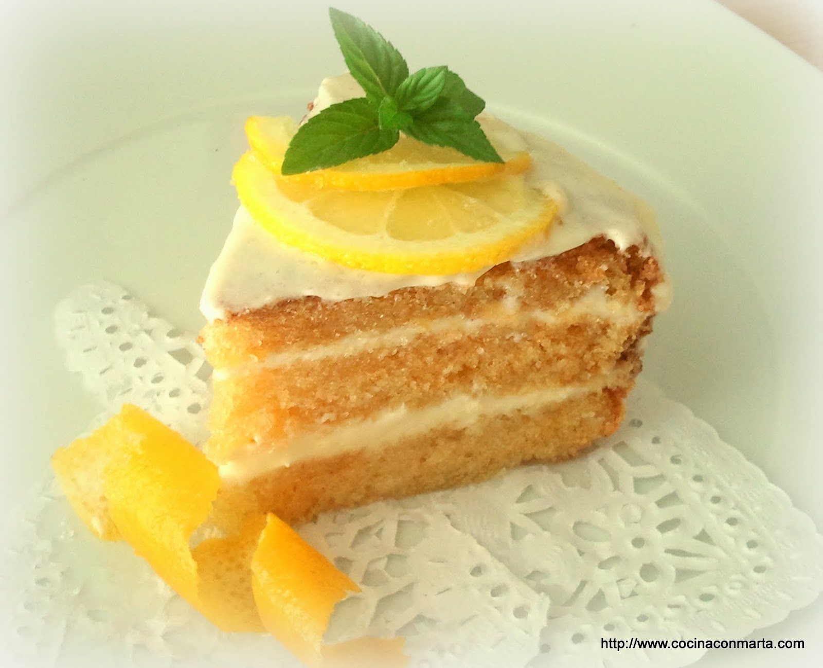 Cocina con Marta. Recetas fáciles, rápidas y caseras: Pastel de limón