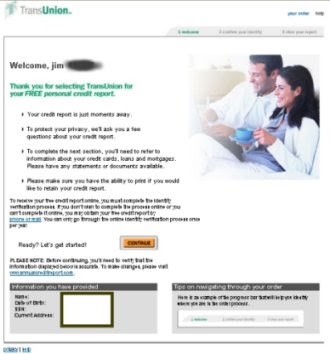Got my Annual Credit Report from Transunion | Free By 50