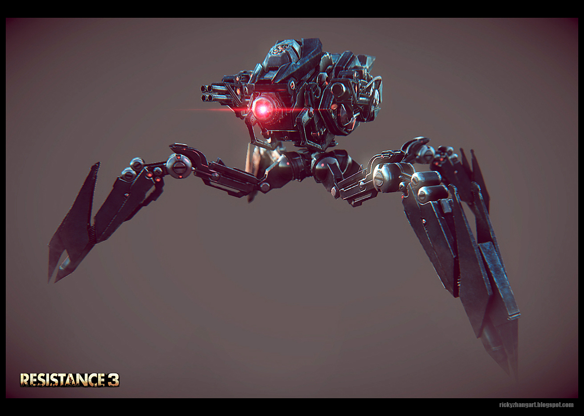 Ricky Zhang Art: Resistance 3 Assets 2010