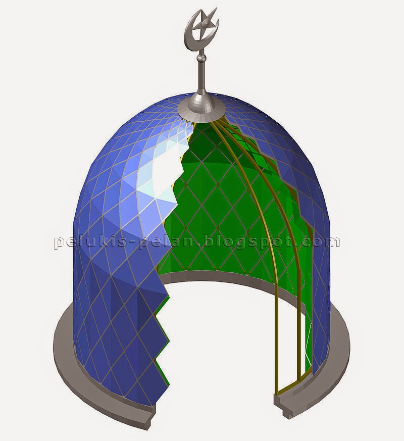 Design Kubah Masjid 3D AutoCAD Dan 3D Studio Max | Tutorial AutoCAD ...