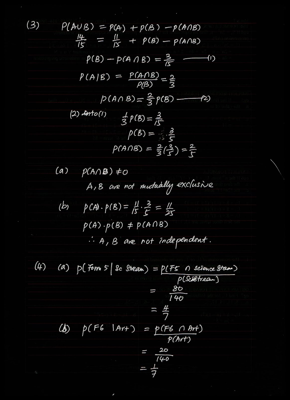 Stpm Mathematics T: PROBABILITY