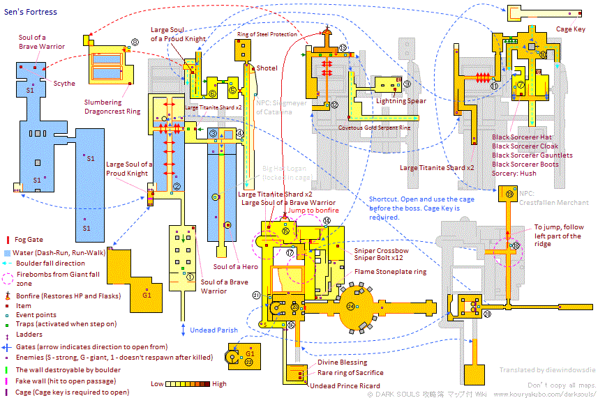 (Dica) Mapas das áreas de Dark Souls ~ GamerNerd