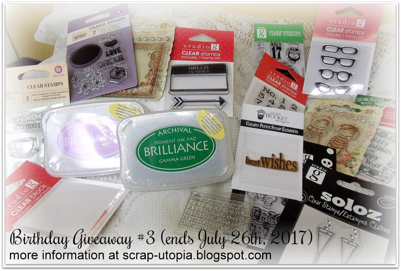 Scrap-Utopia: FABULOUS BIRTHDAY GIVEAWAYS