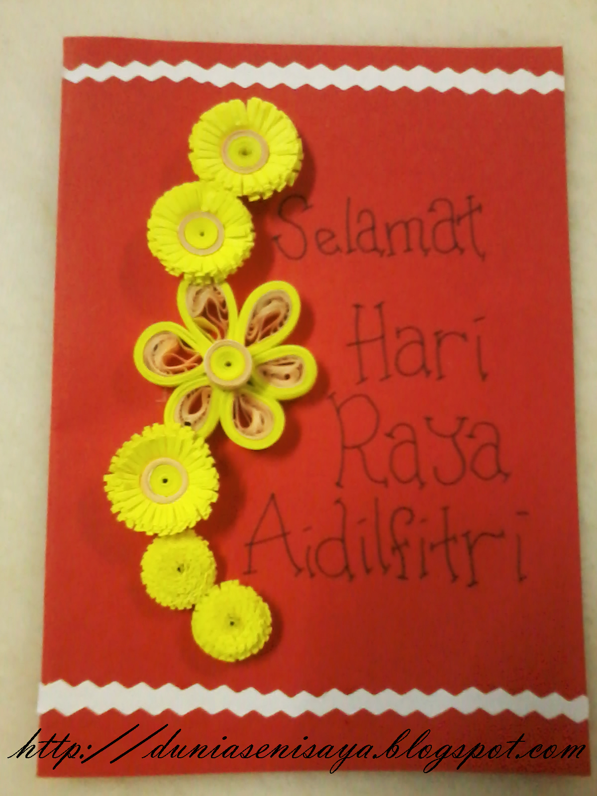My Art and Craft: Selamat Hari Raya Aidilfitri Card