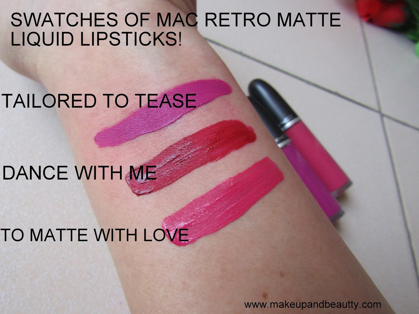 Makeup and beauty !!!: Review & swatches of Mac retro matte liquid ...